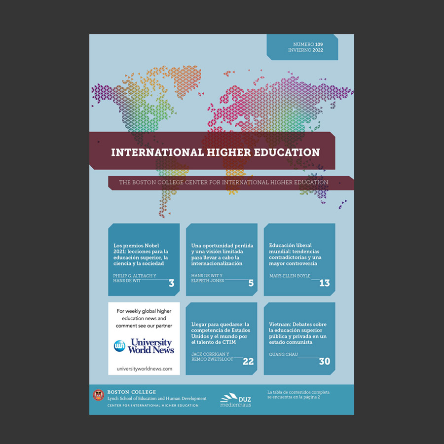 Revista International Higher Education (IHE) N°109 - Facultad de Educación