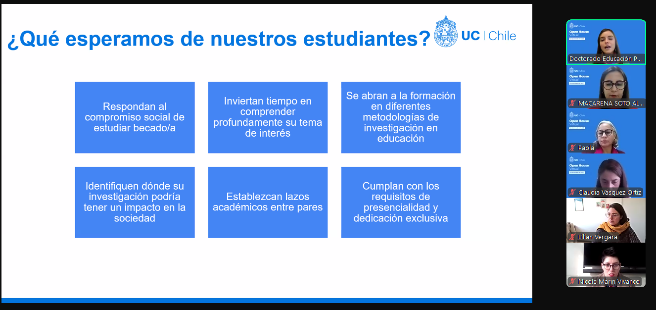 Doctorado en Educación UC participa en Open House Virtual UC 2024 ...